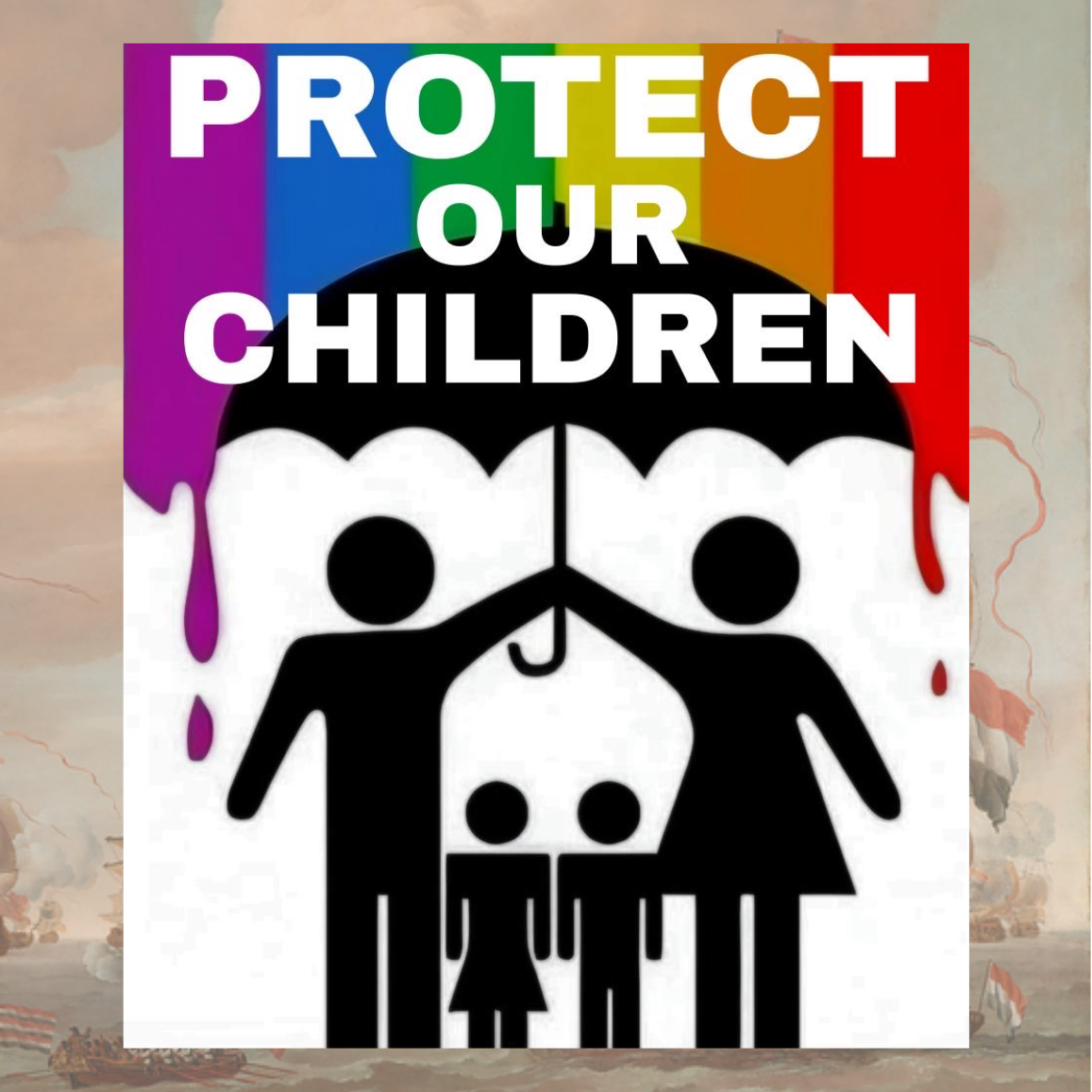 “PROTECT OUR CHILDREN” Sticker – Rechtse Plakkers